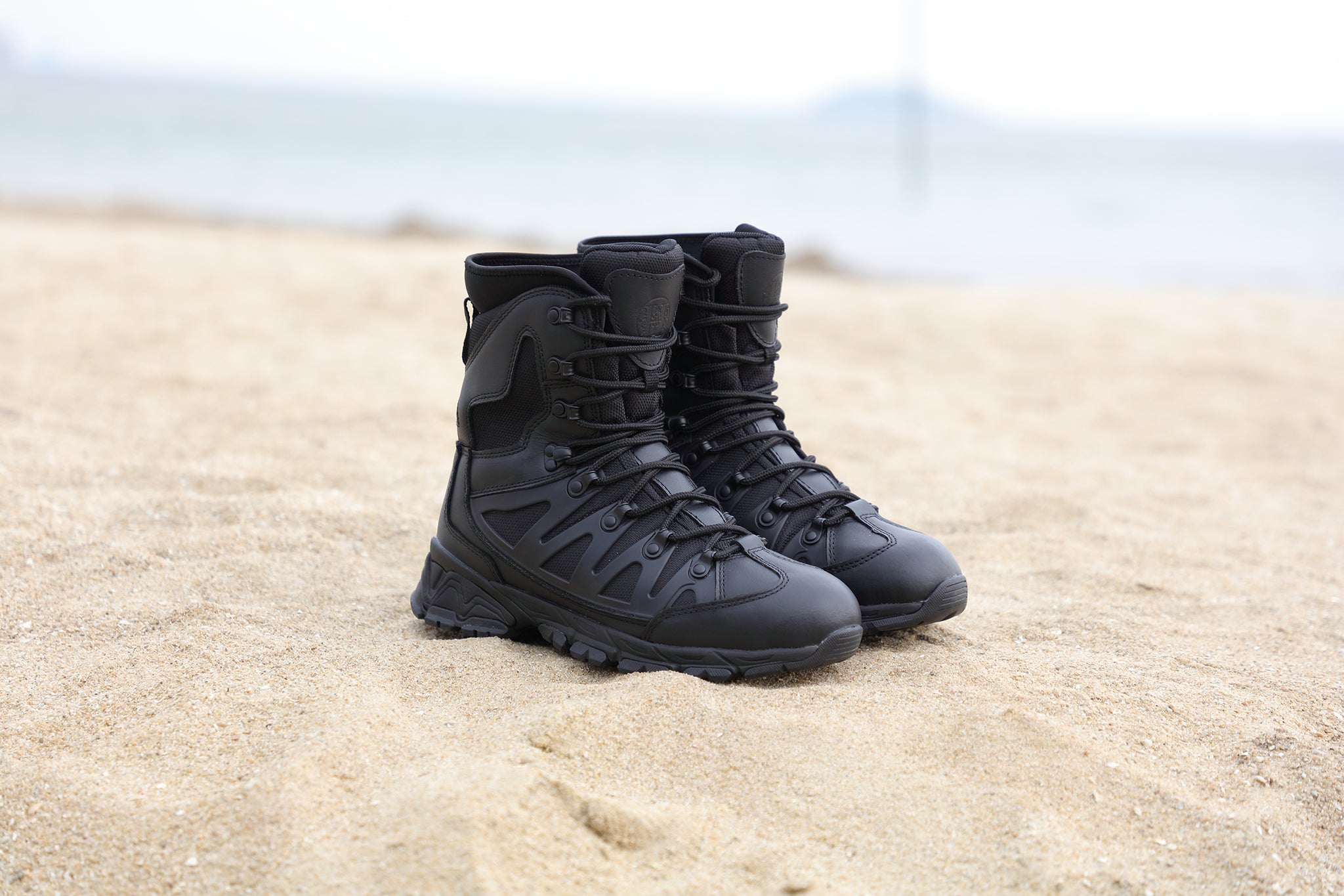 AM1002 8" Men's Military Tactical Work Boots, Hiking Motorcycle Combat ...