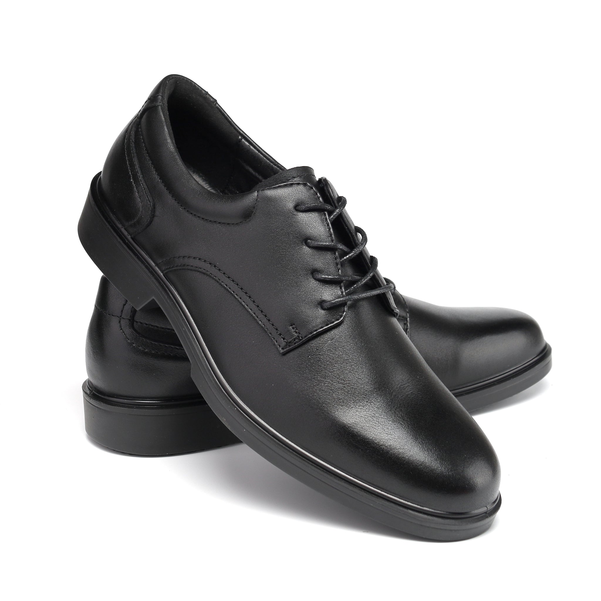 RV2103 Classic Black Men's 4" Oxford Work Shoes - Full Grain Leather w ...